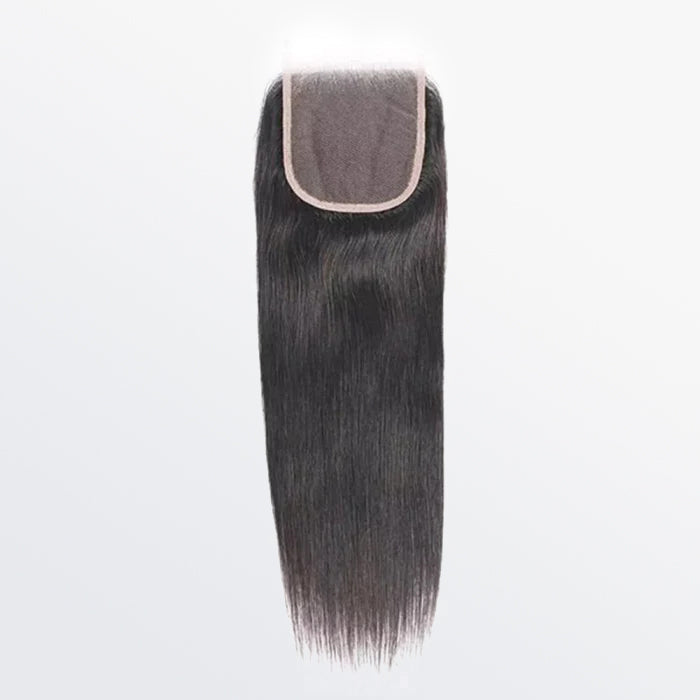 TedHair 14-20 Inch 5" x 5" HD Straight Free Parted Lace Closure #1B Na